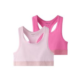 name it Kinder Bustier &raquo;NKFSHORT TOP 2P NOOS&laquo; Packung, 2 tlg. rosa 158/164, N-Gr, N-Gr
