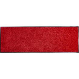 Astra Fu&szlig;matte &raquo;Proper Tex 618&laquo; rechteckig 9 mm H&ouml;he Schmutzfangmatte, auch als L&auml;ufer, waschbar, In -und Outdoor geeignet rot Kunstfaser B : 60cm 1 