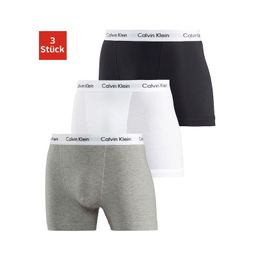 Calvin Klein Underwear Herren Boxer &raquo;CK Boxer 3x&laquo; 3 Stk. mit Logoschriftzug am Bund schwarz-wei&szlig; L (7), 3 Stk.