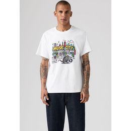 Levi's Levi's Herren T-Shirt &raquo;SS RELAXED FIT TEE&laquo; mit gro&szlig;em Frontprint wei&szlig; S