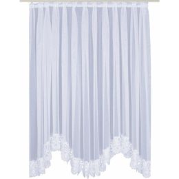 WIRTH Gardine &raquo;Elvira&laquo; Faltenband 1 Stk. tlg. Welle wei&szlig; Sabl&eacute;, Polyester 245cm, Faltenband, 600cm