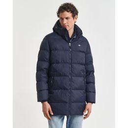 Gant Herren Steppmantel &raquo;ACTIVE CLOUD MID LENGTH&laquo; Puffermantel, regular fit, abnehmabre Kapuze, 2-Wege-Rei&szlig;verschluss blau 3XL
