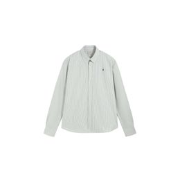 Scalpers Button Up Shirt male size L/XL Khaki / White