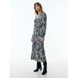 EDITED Kleid 'Vika' Damen Gr&ouml;&szlig;e 34 creme / schwarz Sommerkleid