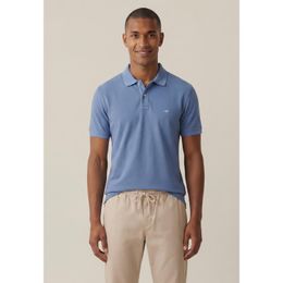 Fynch-Hatton Herren Fynch-Hatton Poloshirt normale Passform, mit 2-Knopf-Polokragen, aus Baumwolle blau XL (56/58)