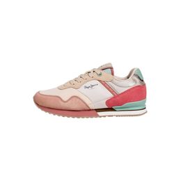 Pepe Jeans Sneakers 'London Sea' female size 37 Beige / Jade / Magenta / Rose