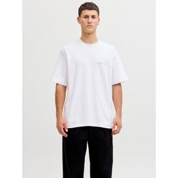 Jack & Jones Jack & Jones Herren T-Shirt &raquo;JPRBLAOWEN SS BRANDING TEE SN&laquo; Baumwollmischung, relaxed fit wei&szlig; XS