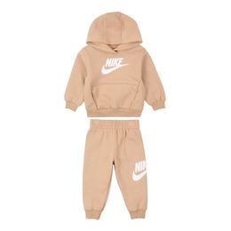 Nike Sportswear Jogginganzug 'CLUB FLEECE' Jungen Gr&ouml;&szlig;e 74/80 camel / wei&szlig;