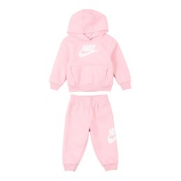 Nike Sportswear Jogginganzug 'CLUB FLEECE' Jungen Gr&ouml;&szlig;e 86/92 hellpink / wei&szlig;