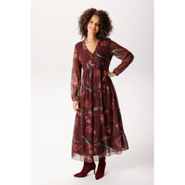 Aniston Casual Damen Aniston CASUAL Maxikleid mit gro&szlig;fl&auml;chigen, farbharmonischen Blumendruck - NEUE KOLLEKTON 38, N-Gr