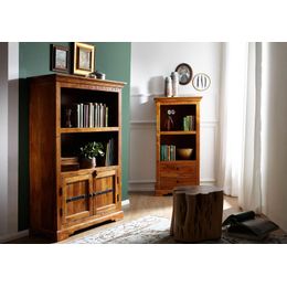 Regal Akazie 98x40x148 honig lackiert OXFORD #01006