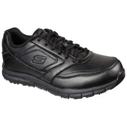 Skechers Herren Berufsschuh &raquo;NAMPA&laquo; Schn&uuml;rschuh f&uuml;r Gastronomie mit rutschfhemmender Laufsohle schwarz 42
