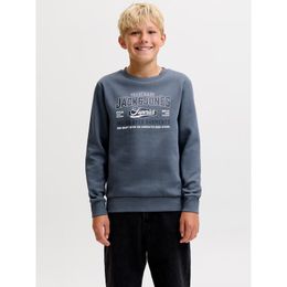 Jack & Jones Jack & Jones Junior Herren Sweatshirt &raquo;JJELOGO SWEAT CREW 2 COL AW26 SN JNR&laquo;, Baumwolle, regular fit blau 176
