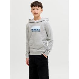 Jack & Jones Jack & Jones Junior Herren Kapuzensweatshirt &raquo;JCOFUSION GRAPHIC SWEAT HOOD UNB SN JNR&laquo;, Baumwollmischung, normal geschnitten 152