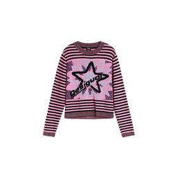 Desigual Pullover M&auml;dchen Gr&ouml;&szlig;e 158/164 lila / hellpink / rotviolett / schwarz