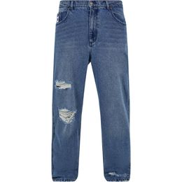Karl Kani Jeans ' KM241-031-2 ' Herren Gr&ouml;&szlig;e 36 blau / braun / wei&szlig;