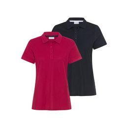 Eastwind Damen Poloshirt Packung, 2er-Pack, 2 Stk. figurumspielende Passform, Polokragen, Basic-Stil bunt 48/50