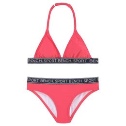 Bench. M&auml;dchen Triangel-Bikini &raquo;Yva Kids&laquo; in sportlichem Design und Farben pink 170/176, N-Gr