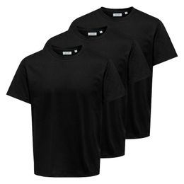 Only & Sons Only & Sons Herren ONLY & SONS Rundhalsshirt &raquo;ONSJEFF REG SS TEE 3-PACK OTL&laquo; Packung, 3 schwarz XXL