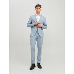 Jack & Jones Jack & Jones Herren Anzug &raquo;JPRFRANCO Extra schmal, pflegeleicht, stilvoll mit fallendem Revers&laquo; slim fit Materialmix aus Polyester, Viskose und 