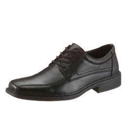 Rieker Herren Schn&uuml;rschuh mit klassischer Ziernaht, Freizeitschuh, Halbschuh, Schn&uuml;rschuh schwarz 43