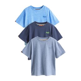 Superdry & Co T-Shirt Jungen Gr&ouml;&szlig;e 140 navy / opal / himmelblau / grasgr&uuml;n