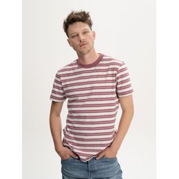 Mela Shirt 'Avan' male size S Light blue / Cherry red / White