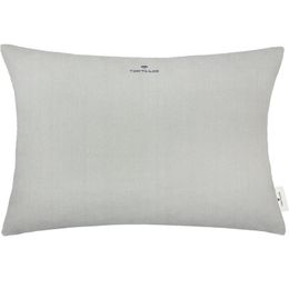 Tom Tailor HOME Dekokissen &raquo;Dove Signature&laquo; mit Paspel, Kissenh&uuml;lle ohne F&uuml;llung, 1 St&uuml;ck grau Baumwolle, Polyester B/L: 60cm x 40cm, 1 Stk.