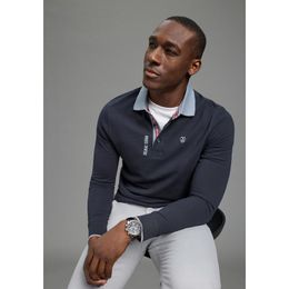 Delmao Herren DELMAO Langarm-Poloshirt Langarm, aus atmungsaktivem Piqu&eacute;-Stoff, Polokragen 4XL (68/70)