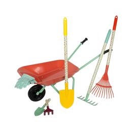 Small Foot Schubkarre mit Gartenwerkzeug - mehrfarbig