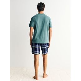 next Pyjama kurz Herren Gr&ouml;&szlig;e XS blau / navy / cyanblau / grau / anthrazit