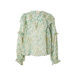 Peppercorn Blouse 'Sophia' female size S Turquoise / Grass green / Peach / White