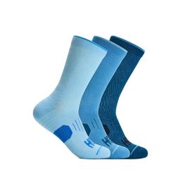 Hoka One One Hoka Crew Run Sock 3-Pack Bekleidung Unisex blau S