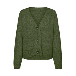 V&eacute;ro Moda Vero Moda Strickjacke 'VMBOOM' Damen Gr&ouml;&szlig;e L dunkelgr&uuml;n