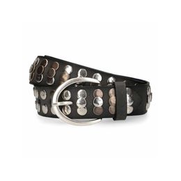Vanzetti G&uuml;rtel Damen Gr&ouml;&szlig;e 105 gold / anthrazit / silber