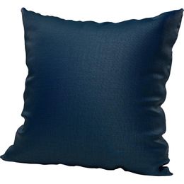 HOMING Dekokissen &raquo;St. Tropez&laquo; Pflegeleicht blau Polyester B/L: 40cm x 40cm, 1 Stk.