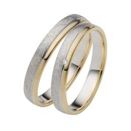 Firetti Unisex Trauring &raquo;Schmuck Geschenk Gold 750 Hochzeit Ehering "LIEBE"&laquo; Made in Germany, wahlweise mit oder ohne Brillant gold 52, ohne Brillant,