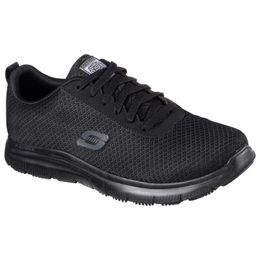 Skechers Herren Berufsschuh Schn&uuml;rschuh f&uuml;r Gastronomie,Pflege mit gepolsterter Innensohle schwarz 43