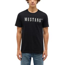 Mustang Herren Mustang T-Shirt &raquo;Austin&laquo; mit Logo Print schwarz XXL