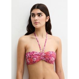 Marc O'Polo Marc O'polo Damen Marc O'Polo Bandeau-Bikini-Top &raquo;Abstract Leaf AOP&laquo; pink XS (34), N-Gr