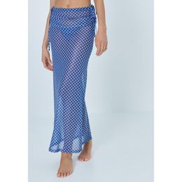 Lscn By Lascana Damen LSCN by LASCANA Meshrock mit grafischem Druck, Strandrock, Cover-up 46