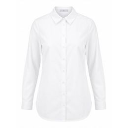 Emilia Lay - Long-Bluse, weiss, Gr. 40 / M - Baumwolle
