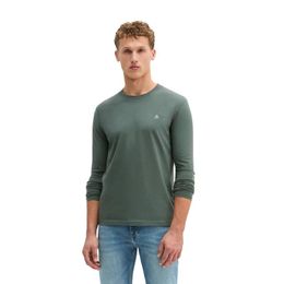 Marc O'Polo Marc O'polo Herren Marc O'Polo Langarmshirt mit dezentem Logo-Print vorne gr&uuml;n XL