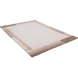 Theko Wollteppich &raquo;Kailash 110&laquo; rechteckig 20 mm H&ouml;he reine Wolle, handgekn&uuml;pft, mit Bord&uuml;re beige Wolle B : 250cm 1 Stk., 20mm, L: 300cm