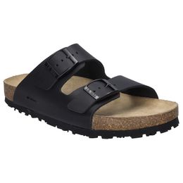 Josef Seibel Damen Pantolette &raquo;Hermine 01&laquo; , Plateau Sandale, Sommerschuh, Hausschuh mit komfortablem Fu&szlig;bett schwarz 44