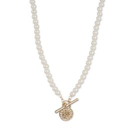 Lauren by Ralph Lauren Lauren Ralph Lauren Kette Damen Gr&ouml;&szlig;e One Size gold / silber / perlwei&szlig;