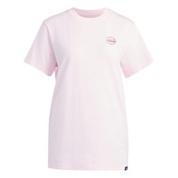 ADIDAS SPORTSWEAR Performance Shirt 'Travel' female size M Light grey / Pastel pink / Red / Black