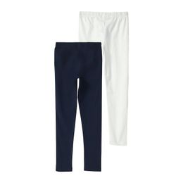 s.Oliver Junior M&auml;dchen s.Oliver Junior Leggings 2er Pack / f&uuml;r Girls / mit Stretch blau 164, N-Gr