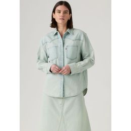 Levi's Levi's Damen Jeansbluse &raquo;TEODORA WESTERN SHIRT&laquo; mit Druckkn&ouml;pfen gr&uuml;n L (40)