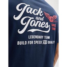 Jack & Jones PlusSize Jack & Jones Plussize Herren Jack & Jones PlusSize T-Shirt &raquo;JJLEGEND TEE SS CREW NECK PLS&laquo; Baumwolle, locker geschnitten blau 5XL